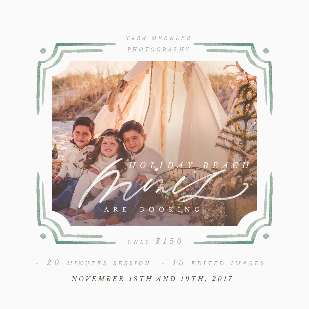 2017 Holiday MIni Sessions Are Open For Booking » Tara Merkler Photography